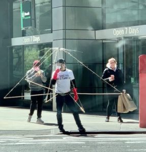 Sign of the Times: An Outfit That Insures You'll Practice Social Distancing