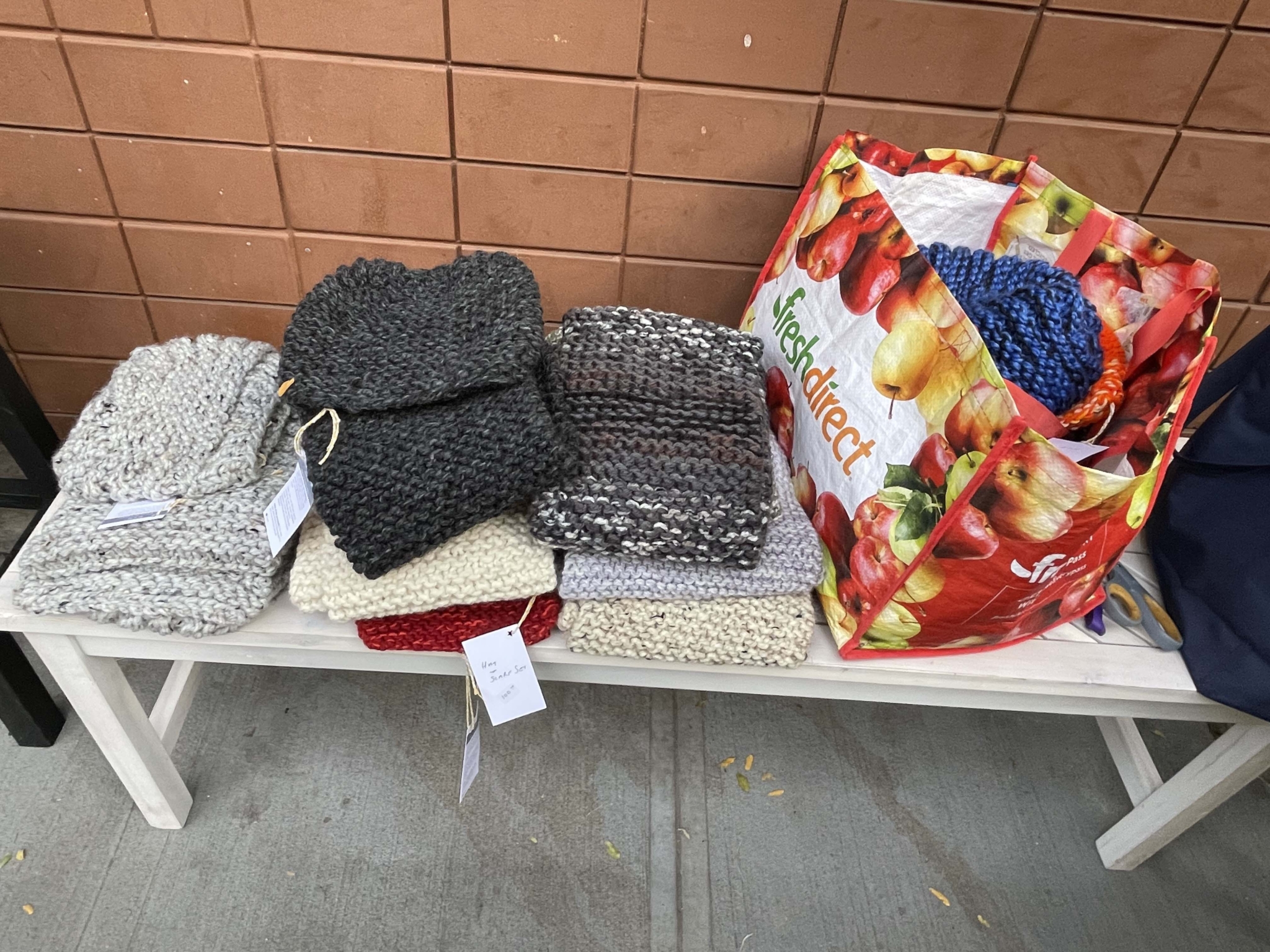 Local Woman Knits Hats for the Homeless
