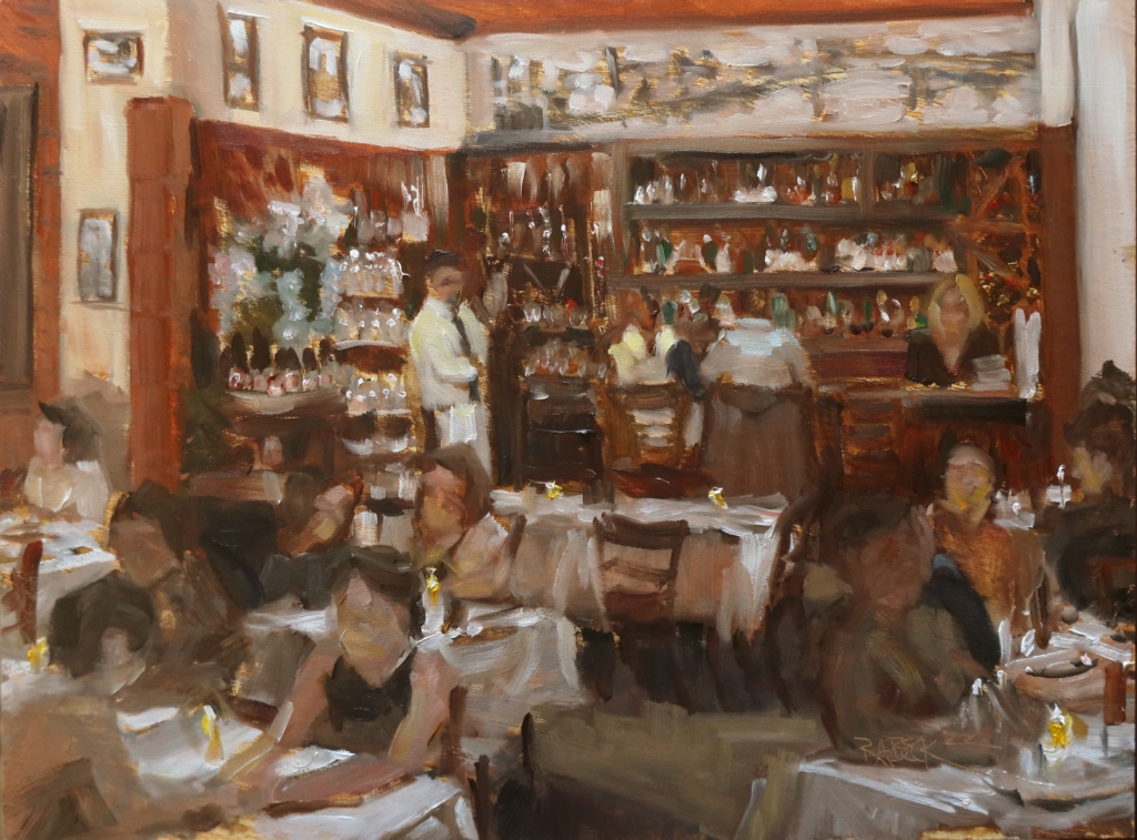 Weekend Column: Painter Robert Beck Paints in a Favorite Restaurant and ...