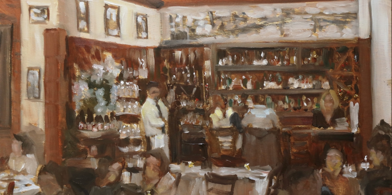Weekend Column: Painter Robert Beck Paints in a Favorite Restaurant and ...