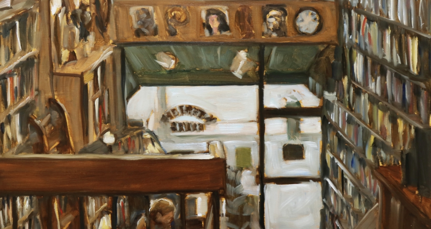 Weekend Column: Robert Beck Paints Inside Westsider Rare and Used Books