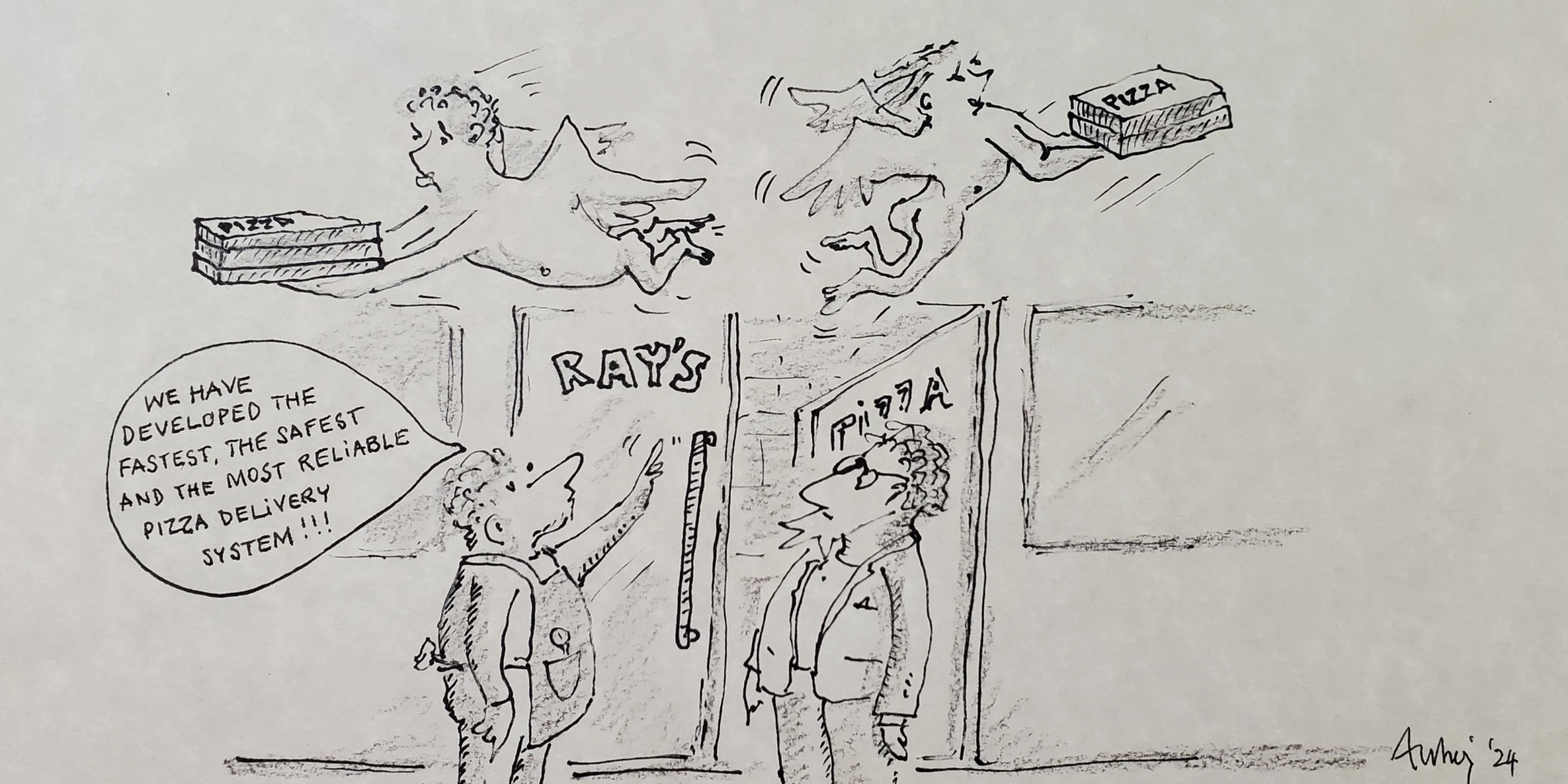 Monday Bulletin: Debut of West Side Rag Cartoons