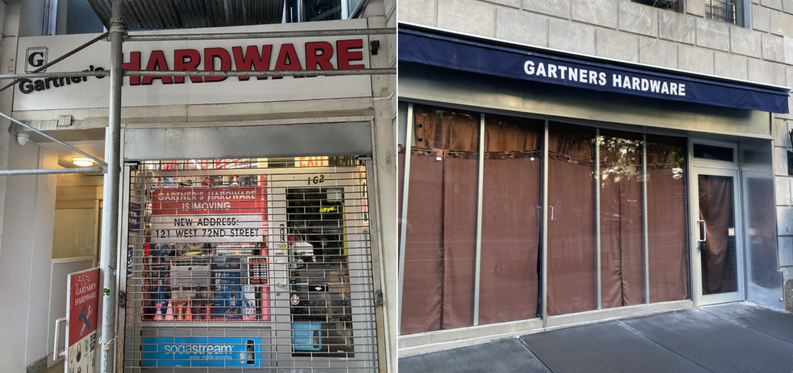 Openings & Closings (& Moving & Renovating): Gartner's Hardware; Sote ...