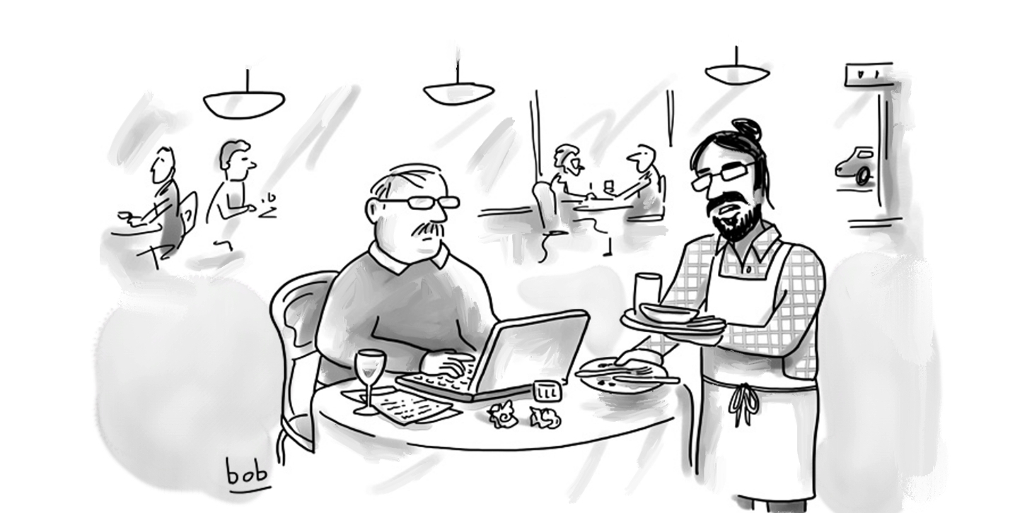 WSR Cartoon: What Does the Waiter Ask?
