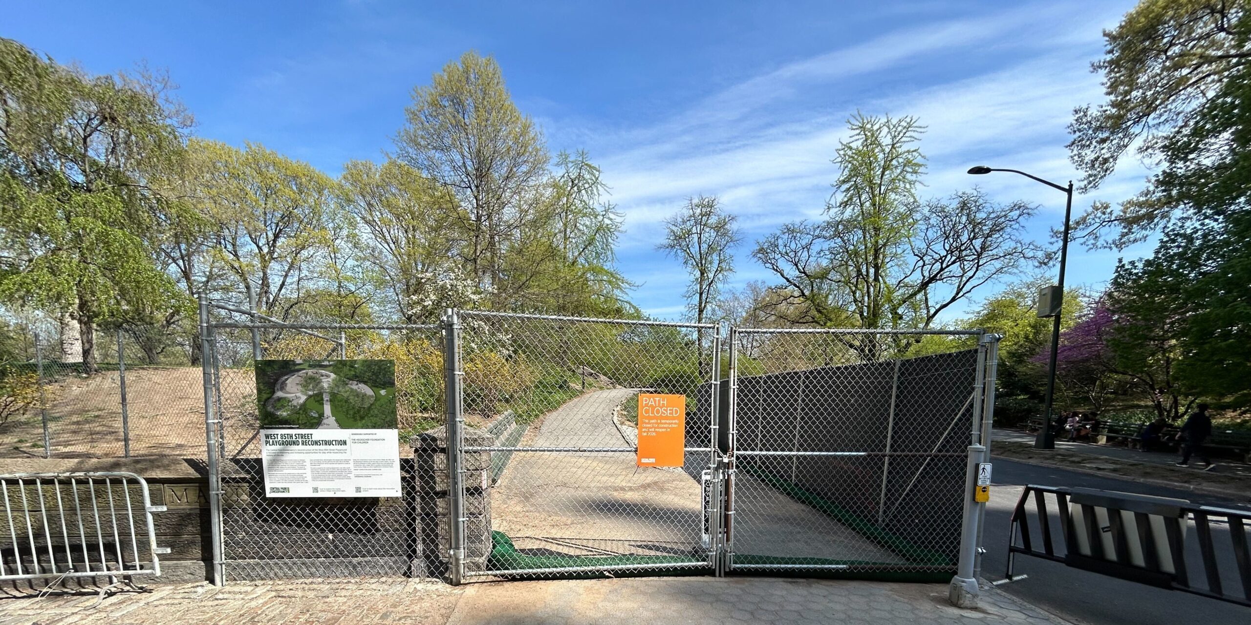 Playground Renovation Closes Upper West Side Central Park Entrance and ...