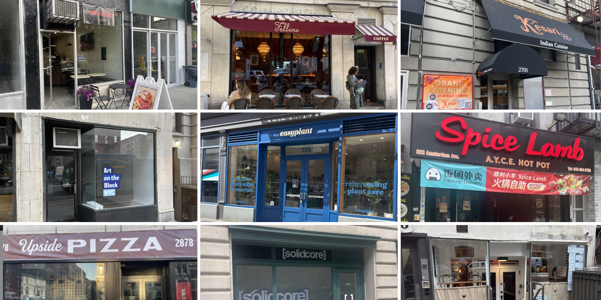 Upper West Side Openings from the First Half of 2025: A Very Long List
