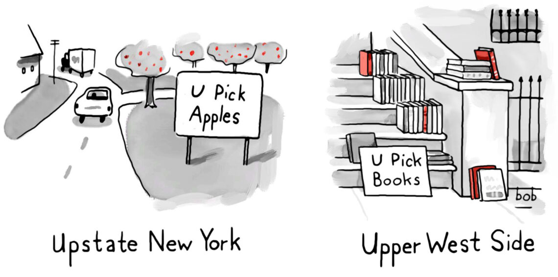 WSR Cartoon: Upper West Siders' Autumnal Pickings