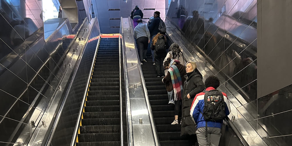 UWS Columbus Circle Train Station Escalators Reopen After More Than a Year