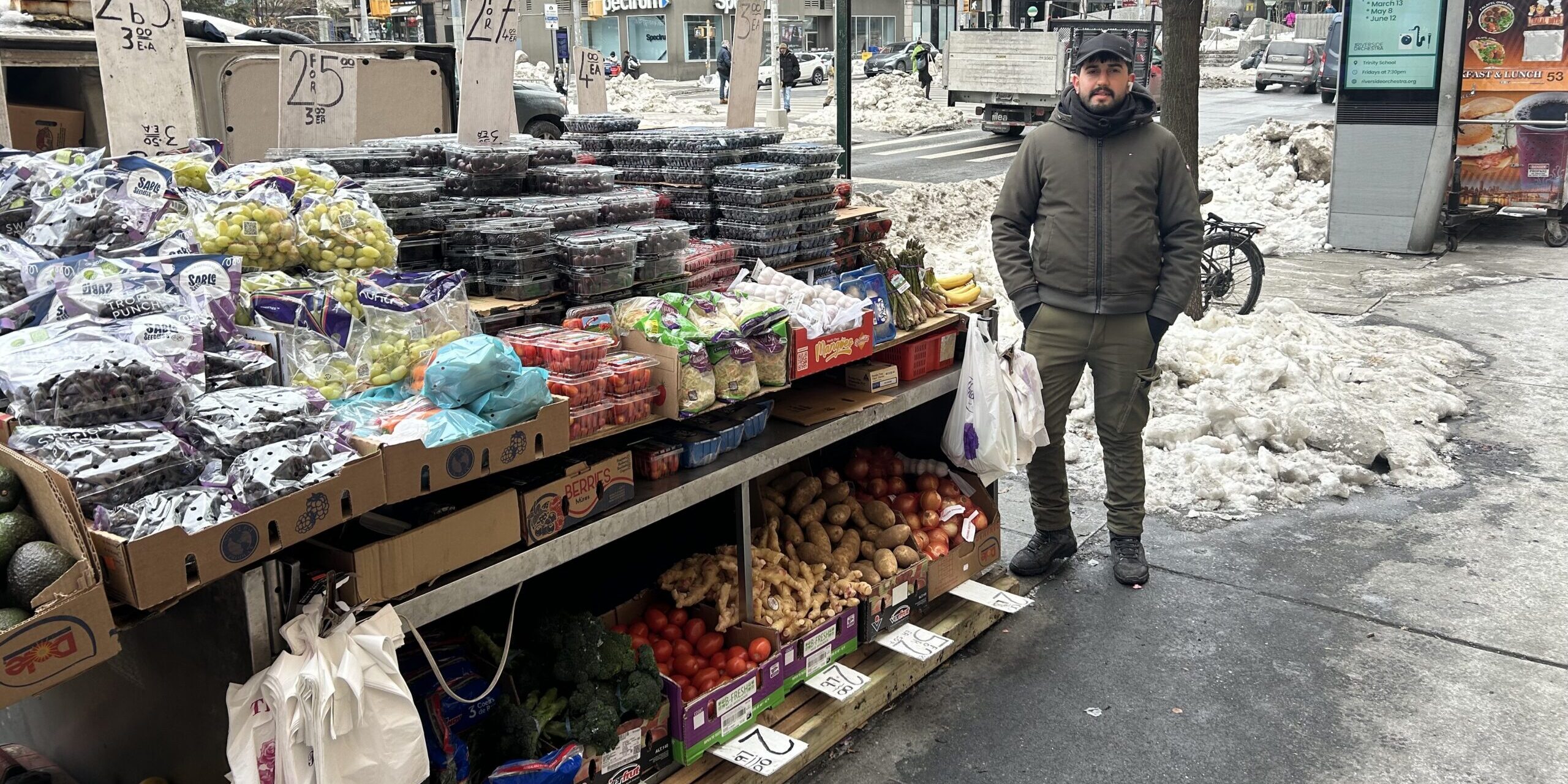 Yusuf the Fruit Stand Vendor Back on His UWS Corner A Day After Fire ...